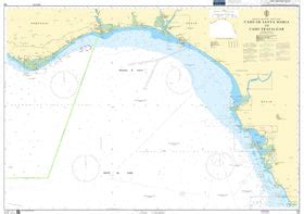 British Admiralty Nautical Chart 93 Cabo De Santa Maria To Cabo