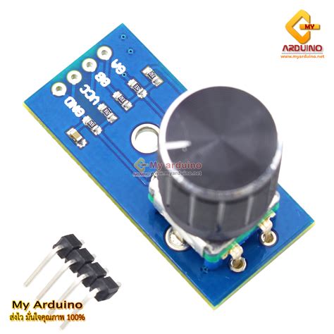 โมดูล Rotary Encoder หมุนได้ต่อเนื่อง 360 องศา ขาย Arduino อุปกรณ์