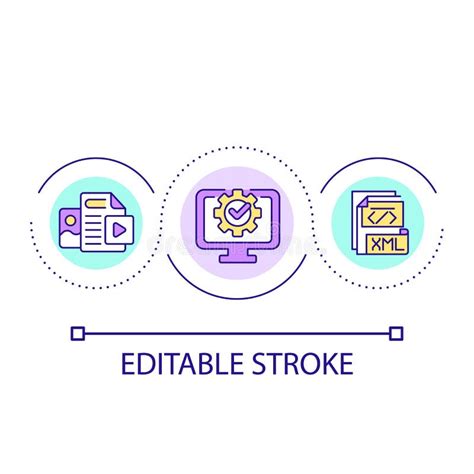 Machine Learning Concept Icon Stock Vector Illustration Of Linear Boost 261679819