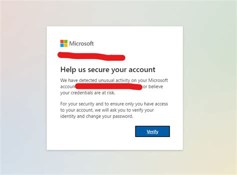 Stuck With Help Us Secure Your Account Microsoft Community