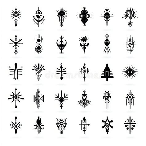 Intricate Black Geometric Tribal Patterns For Peace And Ethnic Designs