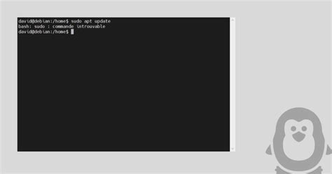 Corriger Lerreur Sudo Commande Introuvable Lecoindunet