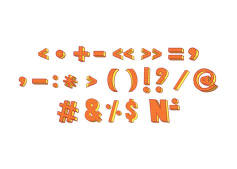 Vector Colorful Punctuation Marks 12735776 Vector Art At Vecteezy