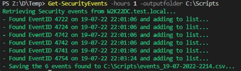 Powershell Is Fun Retrieve Security Events From Active Directory Using Powershell