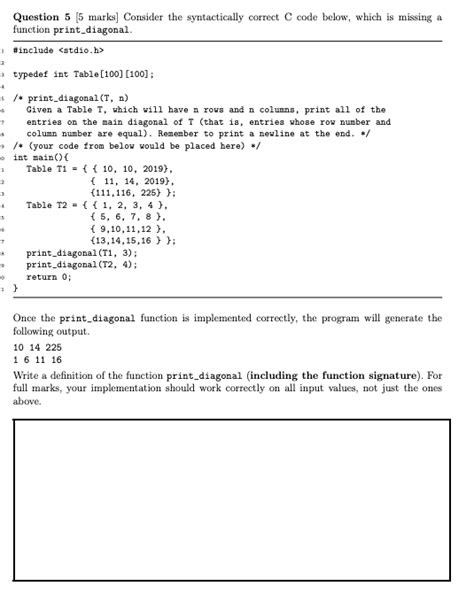 Solved Question 5 5 Marks Consider The Syntactically