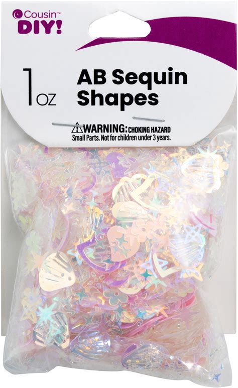 Cousindiy Crystal Sequins 1oz Assorted Shapes Michaels