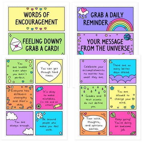 Words Of Encouragement Cards Encouragement Card Bundle