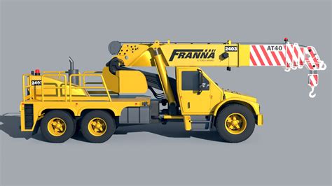 3d Franna At40 Crane Model Turbosquid 2144881