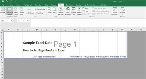 How To Delete A Page In Excel