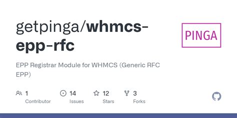 GitHub Getpinga Whmcs Epp Rfc EPP Registrar Module For WHMCS