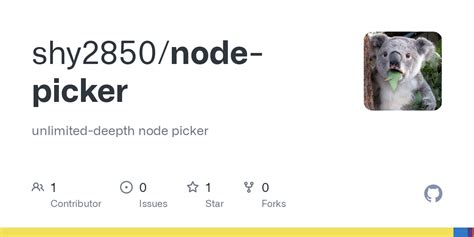 Github Shy2850node Picker Unlimited Deepth Node Picker