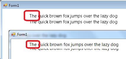 C How Do We Control Text Rendering In Winform Application Stack Overflow