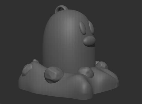 Stl File Pokemon Keychain Diglett Keychain Doll Figure・model To Download And 3d Print・cults