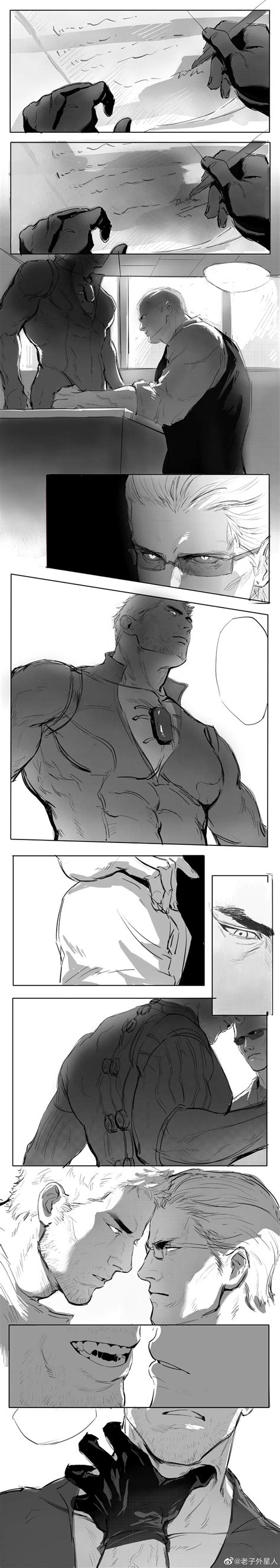 Chris Redfield And Albert Wesker Resident Evil And 1 More Drawn By