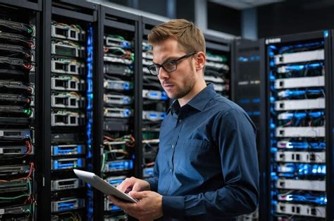 It Professional In Server Hub Monitoring Server Mainframes Using