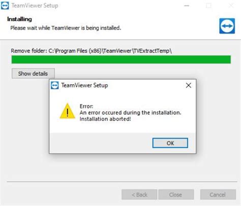 can t install teamviewer easy solutions inside