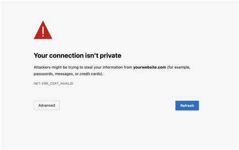 How To Fix Your Connection Is Not Private Rror Siteground Kb