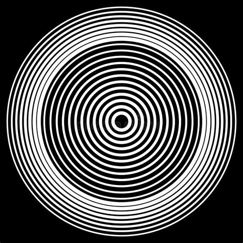 Concentric Circles Concentric Rings Circular Pattern Abstract Stock Vector Illustration Of