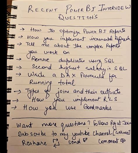 Rajat Jain On Linkedin Powerbi Dataanalytics Interviewprep