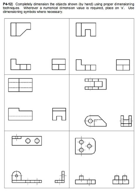 Solved P The Following Object Is Dimensioned Chegg