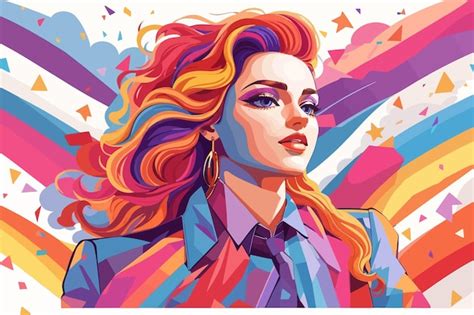 Premium Vector Pride Day Lesbian Gay Bisexual Transgender Illustration