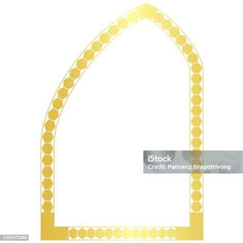 만연한 아치 프레임 다각형 모양 창 문 건축 아치 직사각형 프레임 화살표 기호 럭셔리 황금 프레임 골드 프레임 장식 테두리 장식
