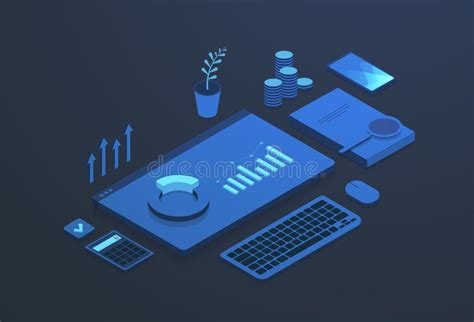 Data Analytics In Digital Marketing Concept Business Dashboard With Financial Statistics Data