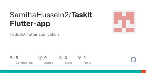 Github Samihahussein Taskit Flutter App To Do List Flutter Application