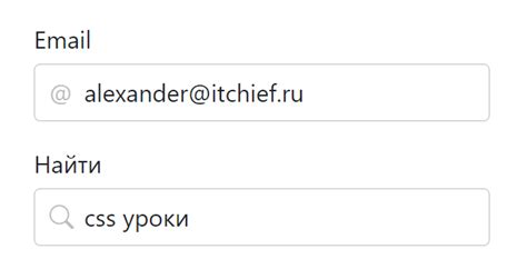 Стилизация текстовых полей формы · ИТ Шеф