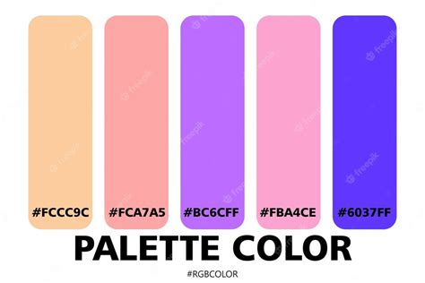 Premium Vector A Collection Of Accurately Color Palettes With Codes Perfect For Use By