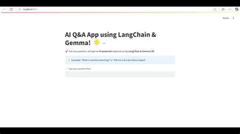 Ai Machinelearning Langchain Gemma Streamlit Ollama Llms Ali Mostafa