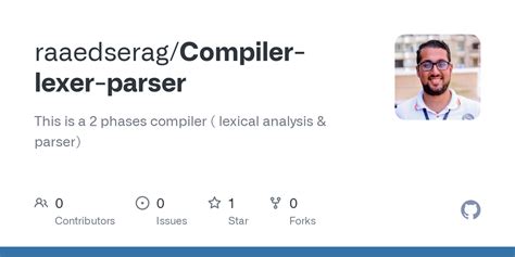 Github Raaedseragcompiler Lexer Parser This Is A 2 Phases Compiler