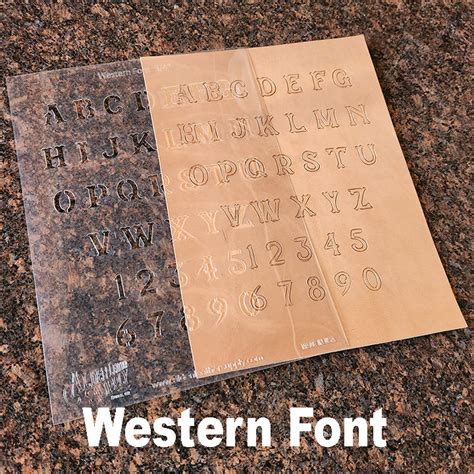 Western Font Stencils Sketch Style Army Stencil Machine Embroidery