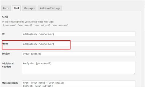 Cara Setting Smtp 7 Pada Plugin Contact Form Via Plesk Panel Rumahweb