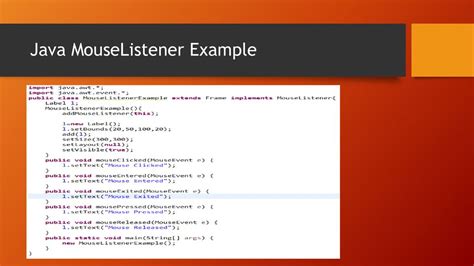 java awt and events part ppt download