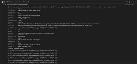 Trying To Extract Data From A Table In A Formula And Hitting A Pack Limit Or Rate Limt Coda