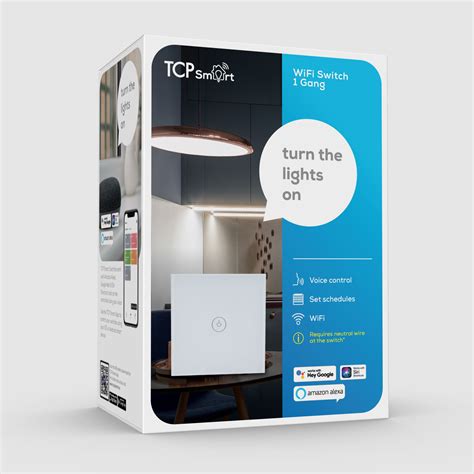Tcp 1 Gang 1 Way Smart Light Switch White Tcp