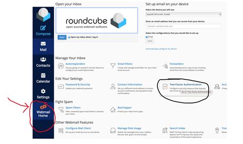 How To Set Up 2 Factor Authentication 2fa For Webmail On Roundcube Swindon Web Design