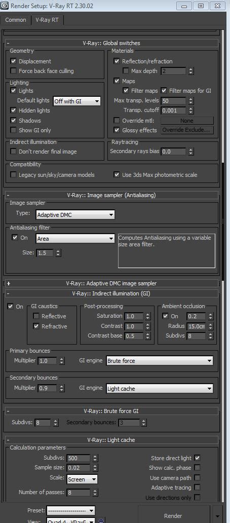 DS Vray Render Help Polycount