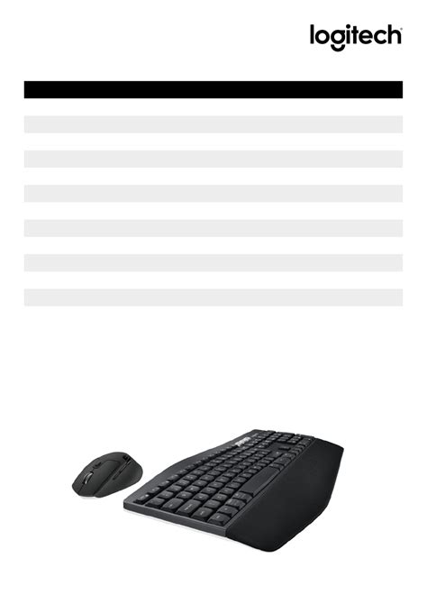 Logitech MK Performance Handleiding Pagina S
