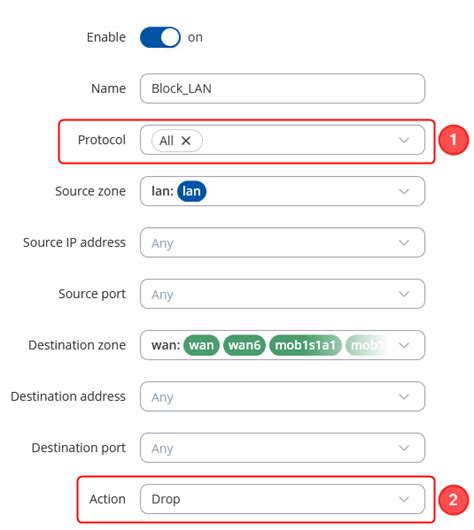 Blocking Internet Access For LAN Clients Teltonika Networks Wiki