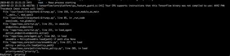 error your cpu supports instructions that this tensorflow binary was not compiled to use avx2