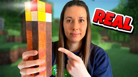 Hago La Antorcha De Minecraft Real Con Luz
