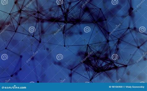 Volume Composition Based On Plexus Technology Stock Footage Video Of