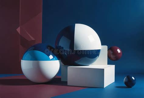 A Minimalist Composition Featuring Geometric Shapes Stock Illustration Illustration Of Shapes