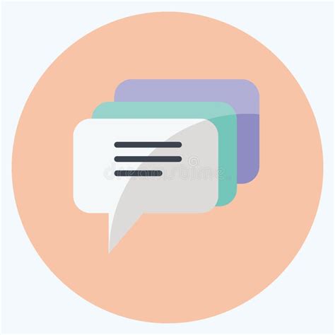 Icon Comments Suitable For Feedback Symbol Flat Style Simple Design