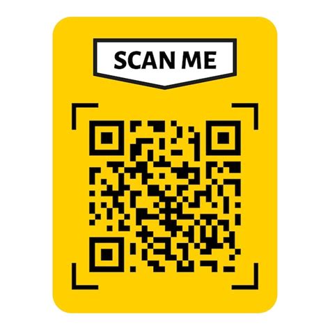 스캔 나 버튼 벡터 일러스트와 함께 지불 텍스트 전송을 위한 Qr 코드 디자인 Qr 코드를 스캔합니다 프리미엄 벡터
