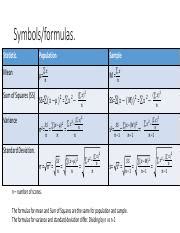 Understanding Statistical Formulas Mean Variance And Deviation