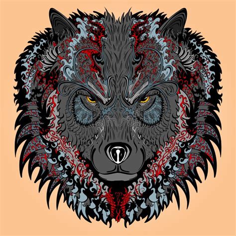 Stylised Wolf Stock Vector Illustration Of Printing 55528678