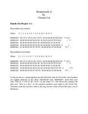 Homework 4 Docx Homework 4 By Chunan Lin Hands On Project 5 1 Mywordnew Doc Header Offset 0